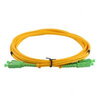 China SC APC to SC APC Fiber Optic Patch Cable Single Mode Duplex LSZH Sheath for sale