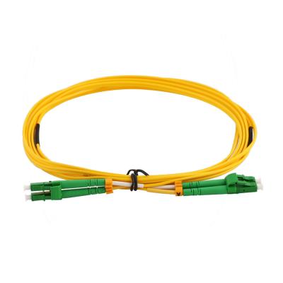 China 60dB RL LC LC Single Mode Fiber Cord , PVC LSZH LC Duplex Patch Cord for sale