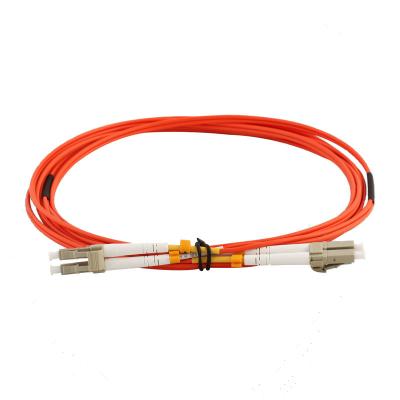 China OM3 LC UPC To LC UPC , OM4 OD 3mm LC To LC Fiber Patch Cord Multimode Duplex for sale