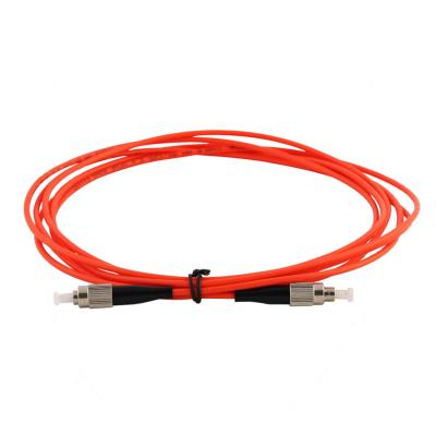 China OD 3mm OM2 FC Fiber Patch Cord , Simplex Multimode Fiber Optic Cord for sale