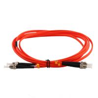 China OM2 ST To ST Fiber Patch Cable Multimode Duplex Optic Cord 2mm 850nm 2 Core for sale