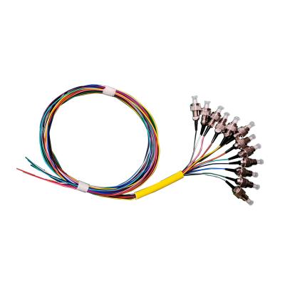 China 12F SC Pigtail UPC , G657A2 1m Patch Cord Pigtail Single Mode Color Fixed for sale