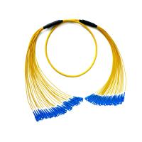 China 24 Core SC UPC LSZH Fiber Optic Cord , MPO Breakout Cord PVC 3mm for sale