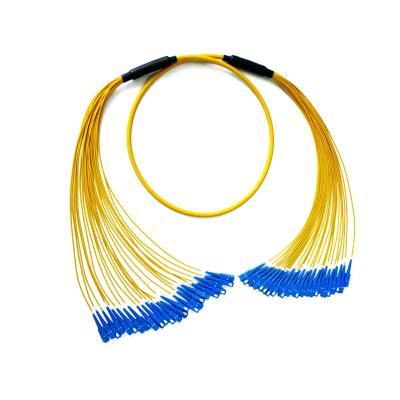 China 24 Core SC UPC LSZH Fiber Optic Cord , MPO Breakout Cord PVC 3mm for sale