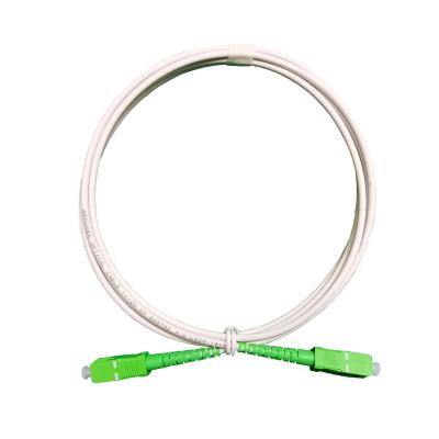 China HTD SC APC To SC APC Patch Cords , OD 2mm Single Mode Armored Fiber Optic Cord for sale