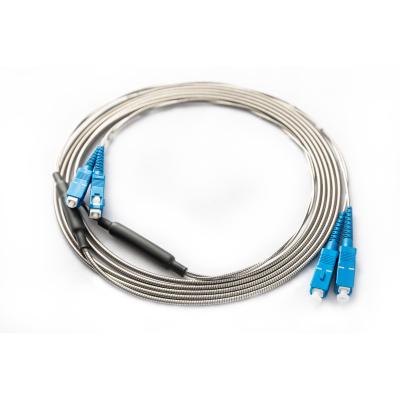 China G657A2 10m SC UPC SC UPC , 1550nm Armored Single Mode Fiber Duplex for sale
