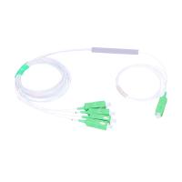 China SC APC 1310nm Single Mode Fiber Splitter LSZH , Fiber Optic Splitter 1x4 for sale