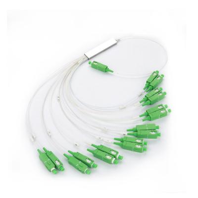 China SC APC 1x16 PLC Splitter , 0.9mm G657A1 Mini PLC Splitter Fiber LSZH for sale