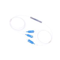 China G652D FTTH Fiber Optic PLC Splitter 1x2 SC UPC 0.9mm Cable Single Mode for sale