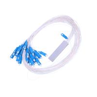 China SC UPC 0.9 mm Fiber PLC Splitter 1x32 White Cable Single Mode Fiber LSZH for sale