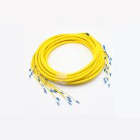 China OM4 OM5 Fiber Optic Fan Out 24 Core LC UPC To LC UPC LSZH Sheath for sale
