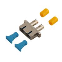 China HTD 600g SC To ST Fiber Adapter Duplex Metal Multimode ISO9001 for sale