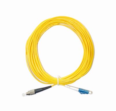 China 200cm 60dB RL Fiber Optic Patch Cord FC UPC To LC UPC Single Mode Simplex for sale