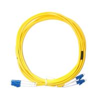 China SM DX 9.8ft Fiber Optic Patch Cord LC UPC To LC UPC Single Mode Duplex LSZH for sale