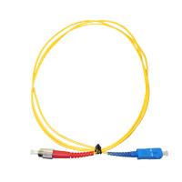 China 4m G655 Fiber Optic Patch Cord FC UPC To SC UPC Single Mode Simplex for sale