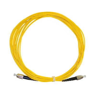 China 1.5m SM SX Fiber Optic Patch Cord FC UPC To FC UPC Single Mode Simplex for sale