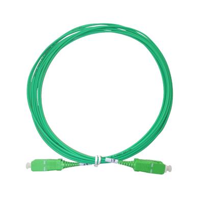 China HTD G652D Armored Fiber Patch Cord SC APC To SC APC Single Mode Simplex Fiber Optic for sale