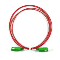China 1310nm 60dB RL Fiber Optic Patch Cord SC APC To SC APC Single Mode Simplex for sale