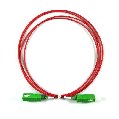 China 1310nm 60dB RL Fiber Optic Patch Cord SC APC To SC APC Single Mode Simplex for sale