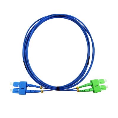 China ISO 9001 0.3dB IL Fiber Optic Patch Cord SC UPC To SC APC Single Mode Duplex for sale