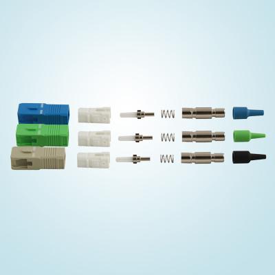 China 50dB RL SC UPC Fiber Optic Connector 0.9mm Simplex Ferrule for sale