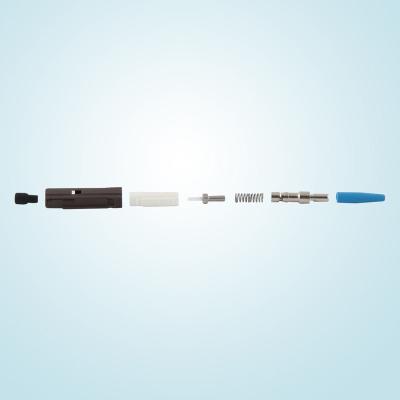 China 0.2dB IL 1310nm Fiber Optic Connector Assembly MU Simplex Single Mode UPC Ferrule for sale