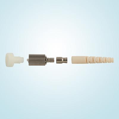 China 60dB RL UPC Ferrule Fiber Optic Connector Assembly D4 Simplex Single Mode for sale