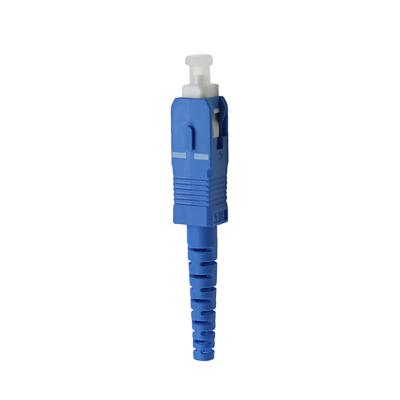 China 2mm OEM SC UPC Fiber Optic Connector PC Single Mode Simplex 2.5mm Ferrule for sale
