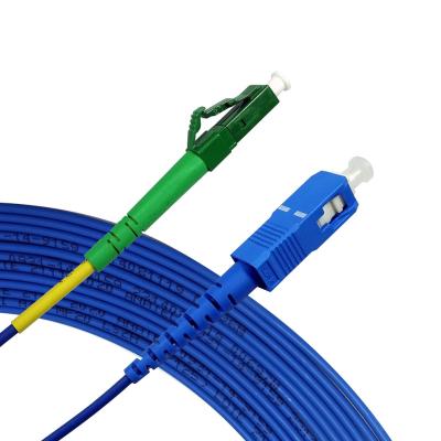 China G652D G657A1 SC UPC To LC APC Single Mode Simplex 1310nm Fiber Optic Patch Cord for sale