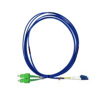 China G657A1 LSZH Single Mode Patch Cord Duplex SC APC To LC UPC Armored for sale