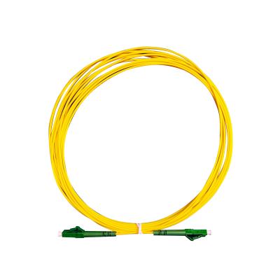 China LC APC To LC APC G652D Fiber Optic Patch Cord Single Mode Simplex 125um for sale