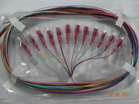 China LC UPC Fiber Optic Pigtail OM4 12 Color 0.9mm Multi Mode LSZH PVC IEC for sale