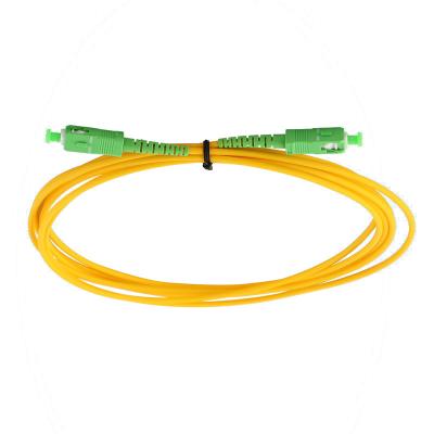 China SC APC Fiber Optic Jumper 2.0 3.0 G652D PVC LSZH With APC Connectors for sale