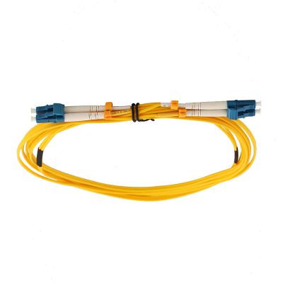 China LC UPC Fiber Optic Jumper Single Mode Duplex G652D LSZH Cable for sale