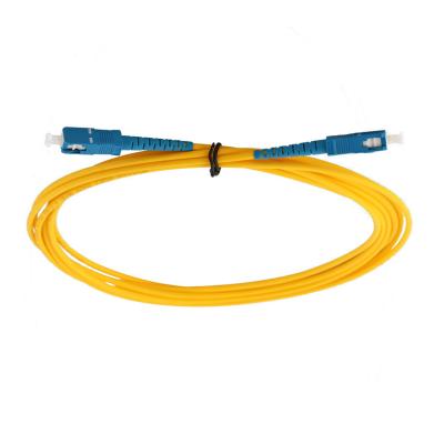 China SC UPC Fiber Optic Jumper Ceramic Ferrule OS1 OS2 LSZH Fiber Optic Cable for sale