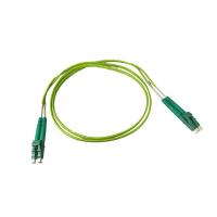 China Duplex LC OM5 Patch Cord Multi Mode Lemon Green 50/125um for sale