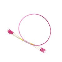 China LC OM4 Patch Cord UPC Ferrule Polish 2.0 3.0 Violet Fiber Patch Cord for sale