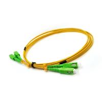 China APC Polish SC Patch Cord Single Mode Duplex Connector Fiber Jumper G652D for sale