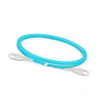 China OM3 Duplex SC Patch Cord 2 Core LSZH PVC Sheath UPC Ferrule for sale