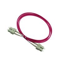 China 2.0 3.0 SC Network Patch Cord OM4 Multimode Duplex LSZH PVC Sheath for sale
