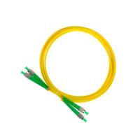 China APC Polish FC Patch Cord Duplex 2 Core LSZH PVC OD3.0mm Single Mode for sale