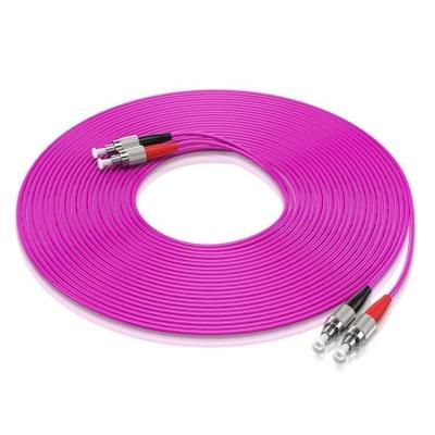 China OM4 UPC FC Patch Cord Multimode Duplex LSZH Sheath 5m Length for sale