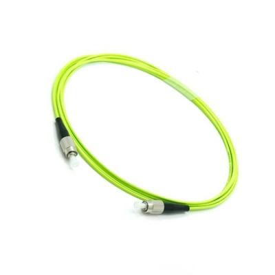 China OM5 Fiber FC Patch Cord LSZH Multimode Simplex 1 Core Metal Connector for sale