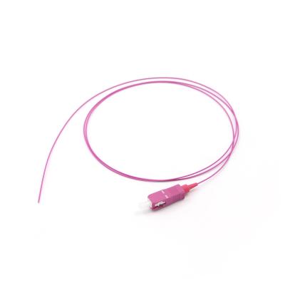 China OM4 SC UPC Fiber Pigtail Connector 1 Core Multi Mode Length Customized for sale