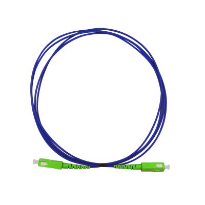 China SC APC Armored Fiber Patch Cord Single Mode G657A1 LSZH Sheath for sale