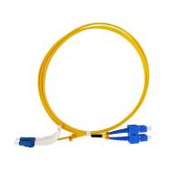 China 2.0mm LC UPC To SC UPC Fiber Optic Patch Cord Single Mode Duplex for sale