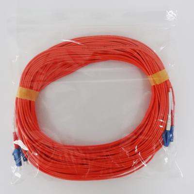 China OM1 OM2 Multi Mode Duplex Fiber Optic Patch Cord LC UPC To LC UPC 850 Nm / 1300 Nm for sale