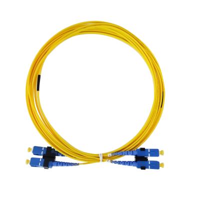 China SC UPC To SC UPC Fiber Optic Patch Cord 2.0mm Single Mode Duplex for sale