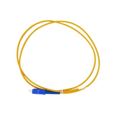 China Fiber Optic SC UPC Pigtail 3.0mm Single Mode Simplex G652D / G655 / G657A1 / G657A2 for sale