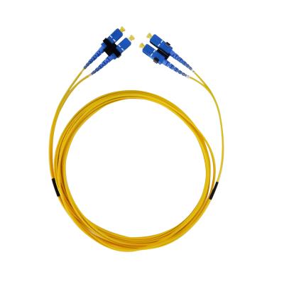 China G657A SC UPC Fiber Optic Jumper 2.0mm Single Mode Duplex 5m Length for sale